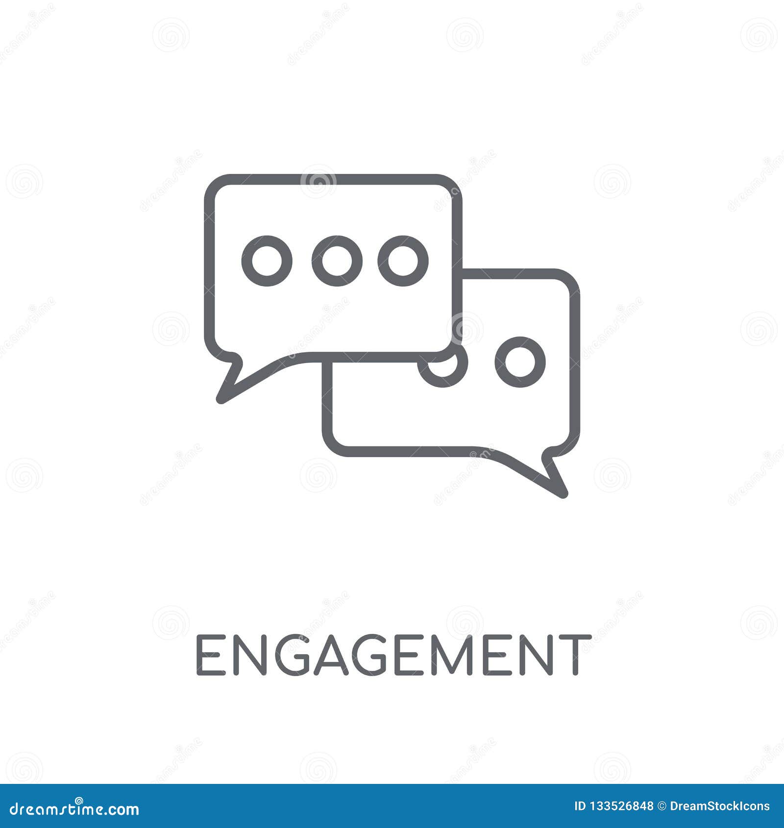 Engagement Icon. Trendy Modern Flat Linear Vector Engagement Icon On ...
