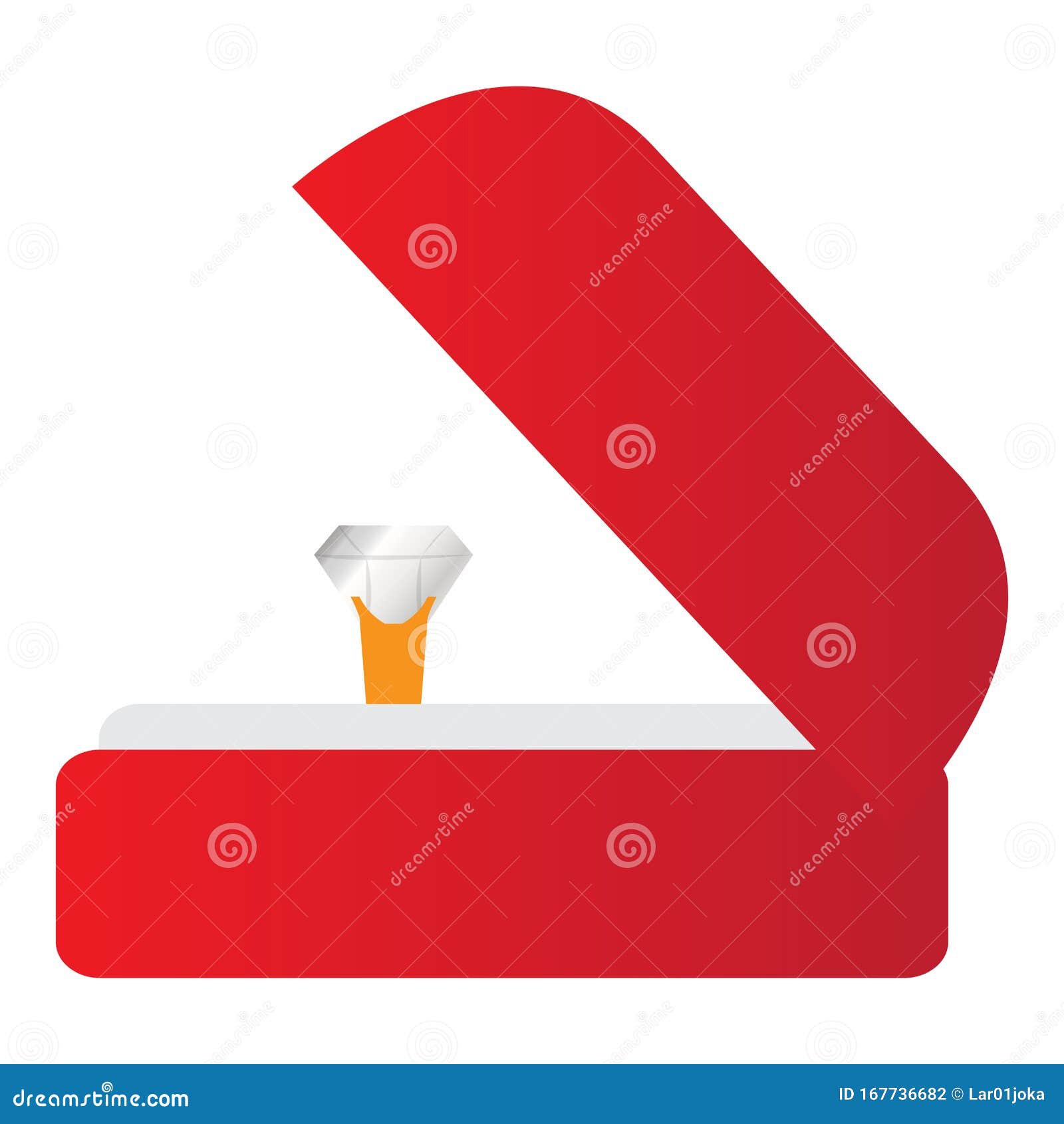Engagement ring in a box stock vector. Illustration of engagement ...