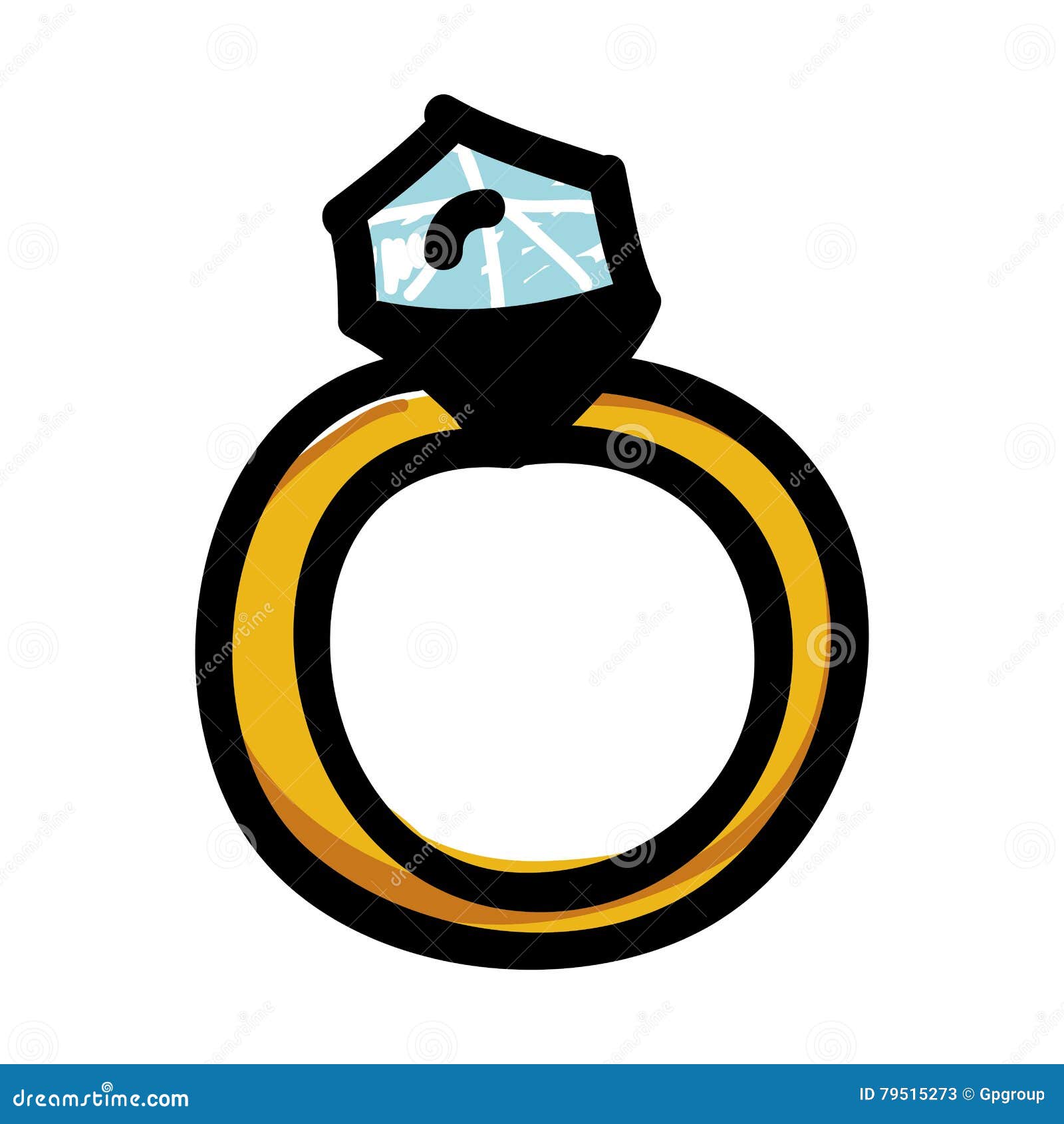 Engagement Ring Cartoon Icon Image Stock Vector - Illustration of ...