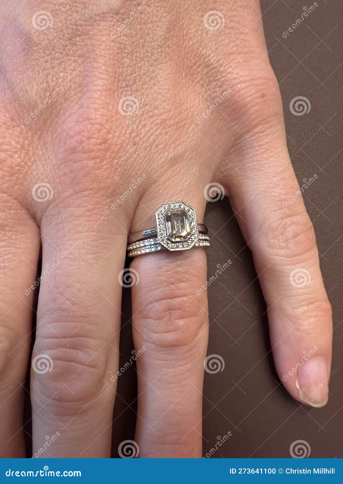 Engagement Ring, Cinnamon Colored Diamond Stock Photo - Image of circle ...