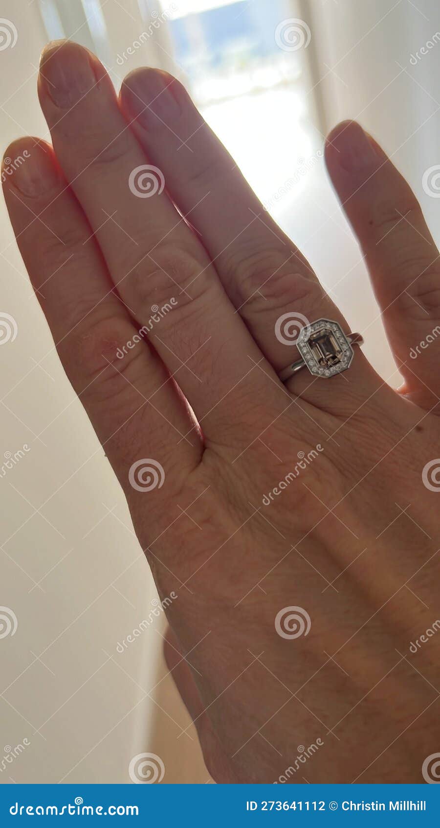 Engagement Ring, Cinnamon Colored Diamond Stock Photo - Image of brown ...