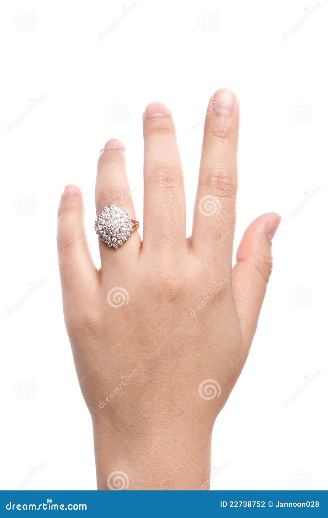 Engagement Ring in hand. stock photo. Image of diamond - 22738752