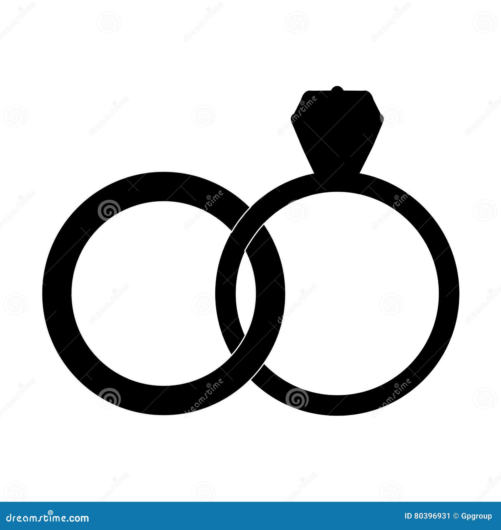 Engagement ring icon image stock vector. Illustration of ring - 80396931