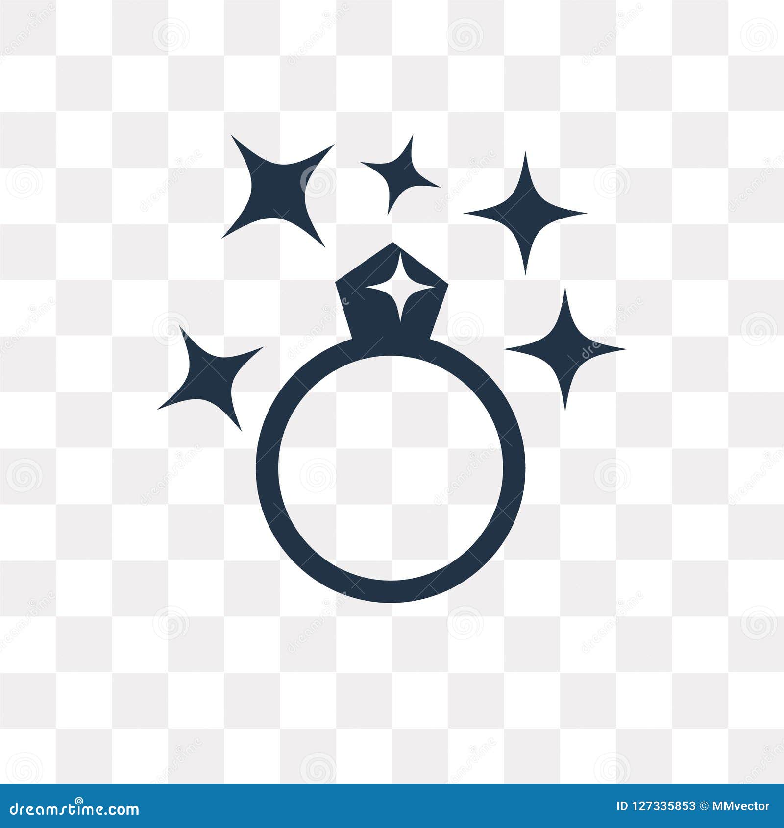 Engagement Ring Vector Icon Isolated on Transparent Background, Stock ...
