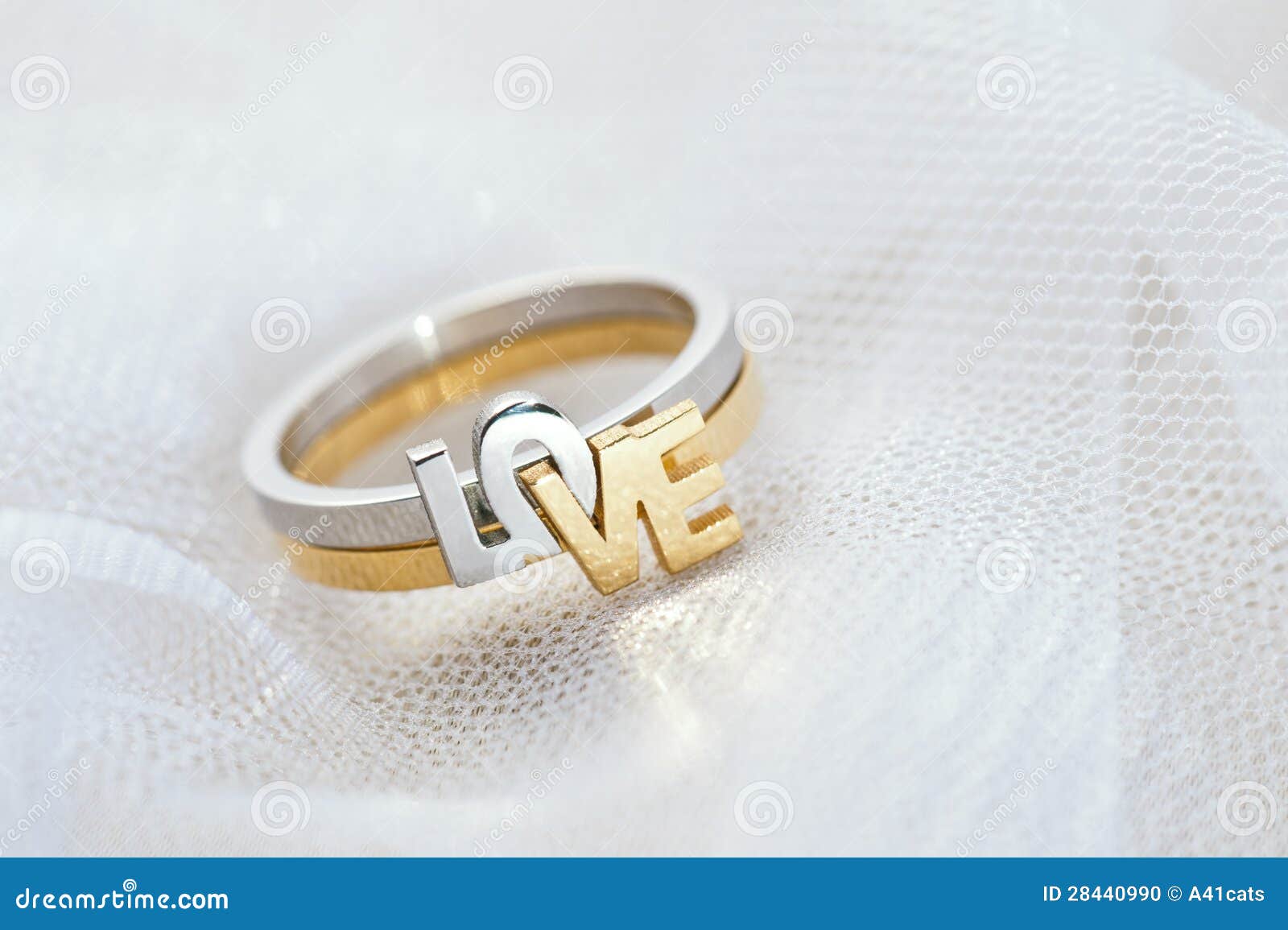 Engagement Ring on White Veil Stock Photo - Image of relation, jewelry ...