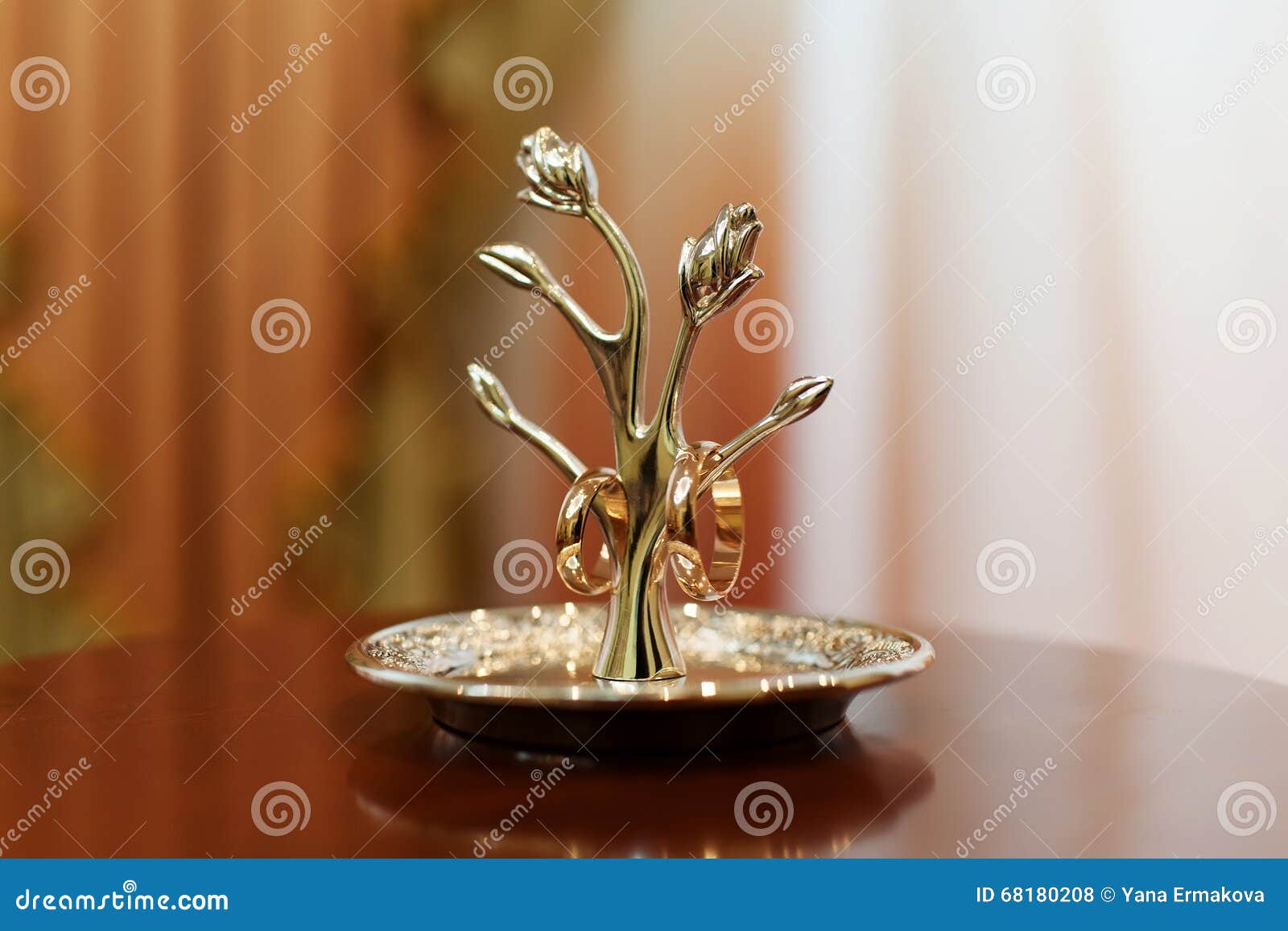 Engagement Rings on the Stand Stock Photo - Image of emotion, gemstone ...