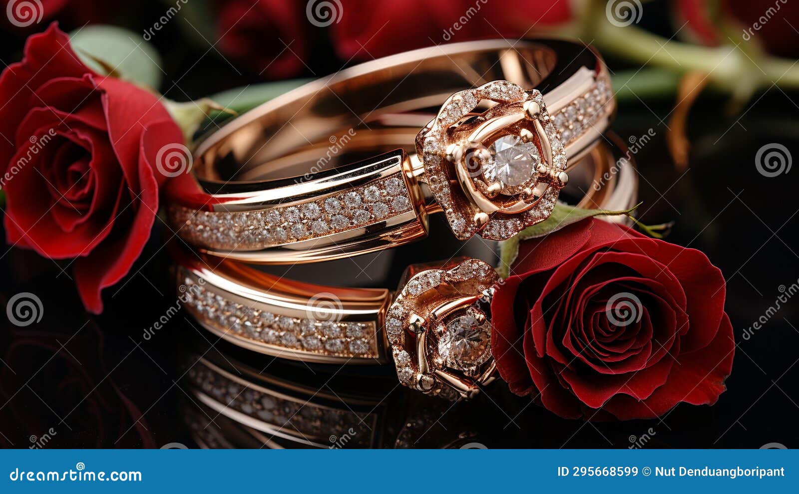 Engagement Rings Symbols of Love and Commitment Stock Illustration ...