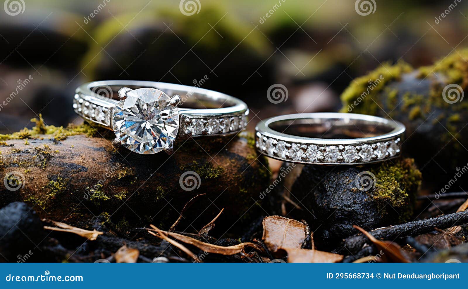 Engagement Rings Symbols of Love and Commitment Stock Illustration ...