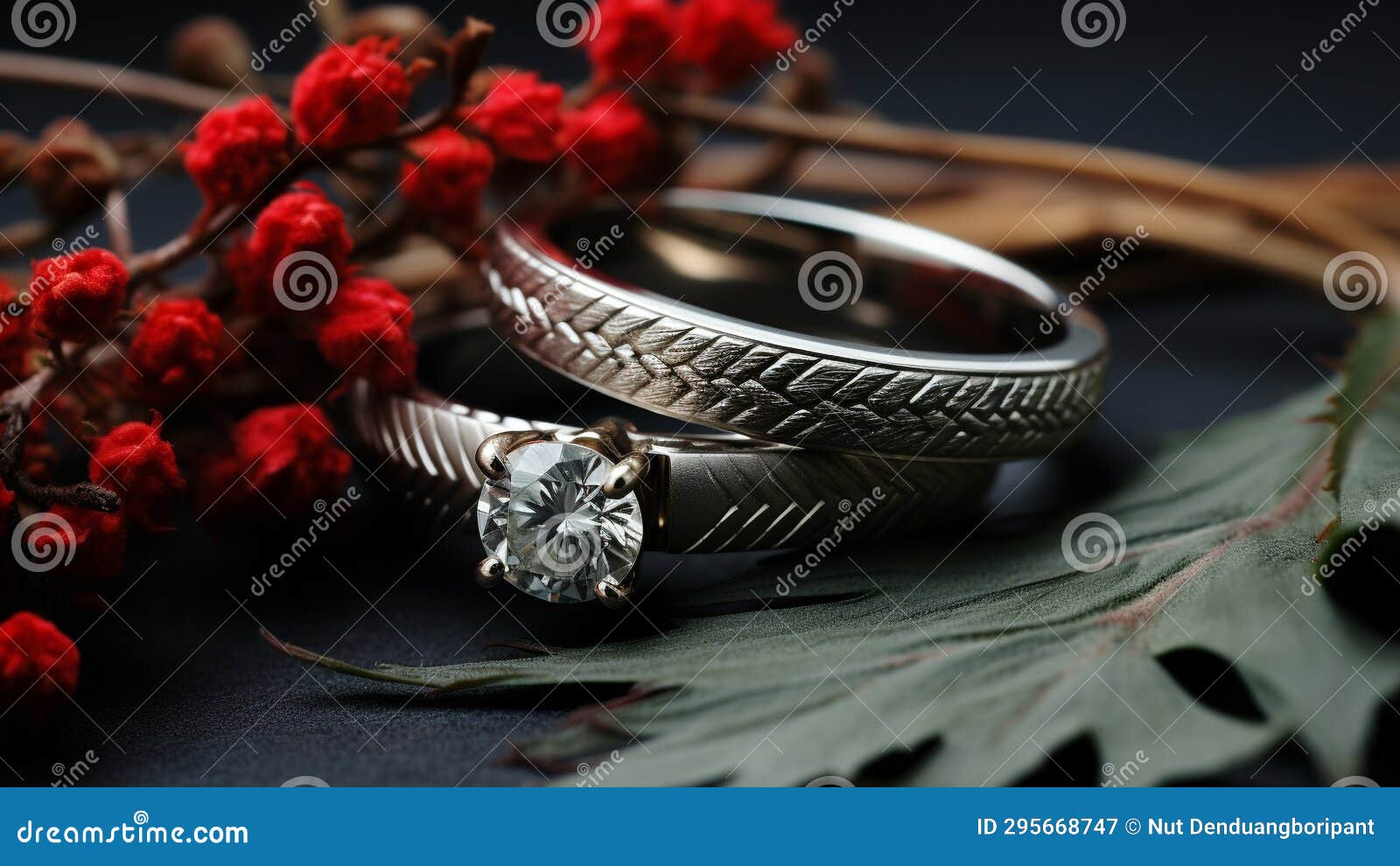 Engagement Rings Symbols of Love and Commitment Stock Illustration ...