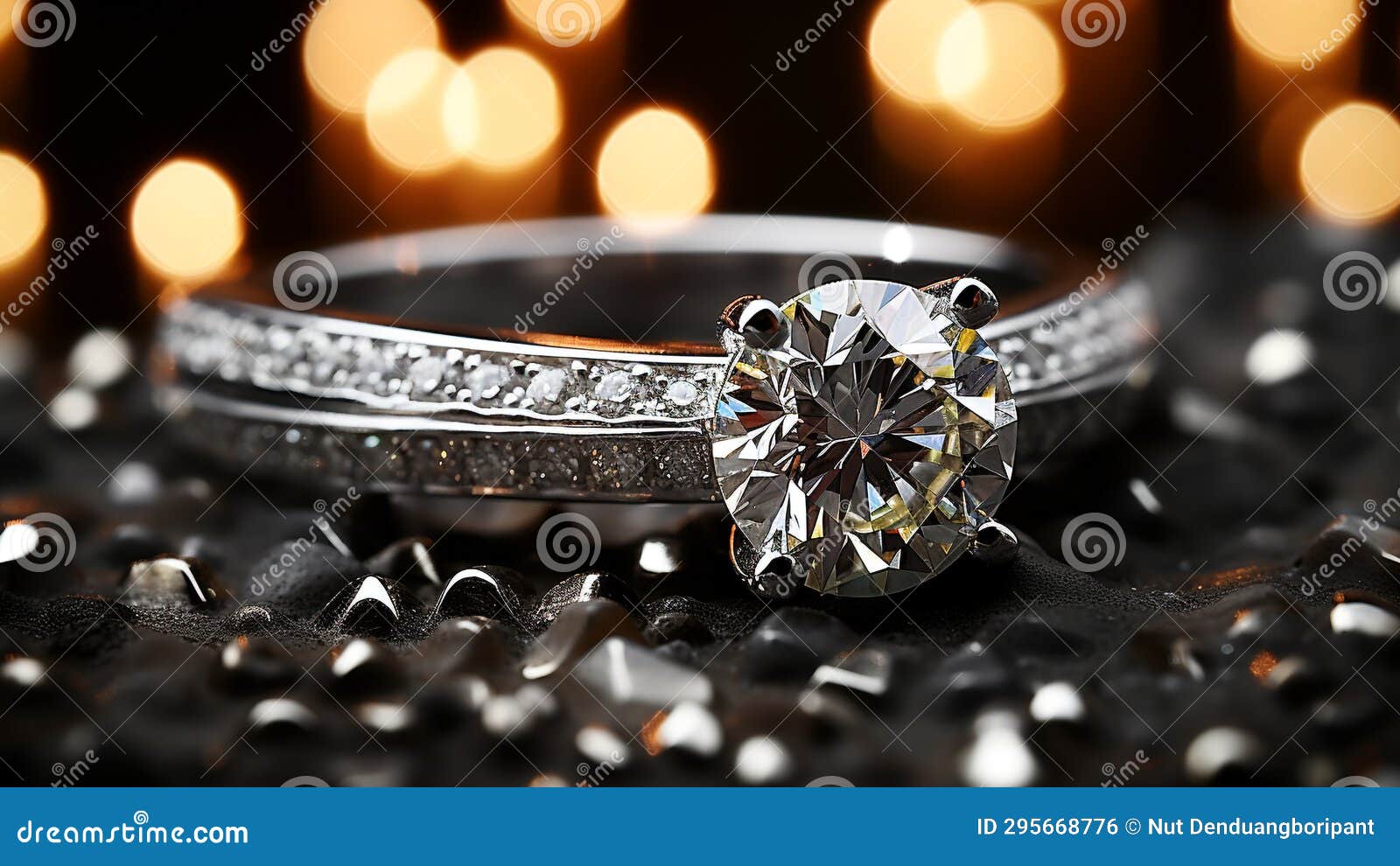 Engagement Rings Symbols of Love and Commitment Stock Illustration ...
