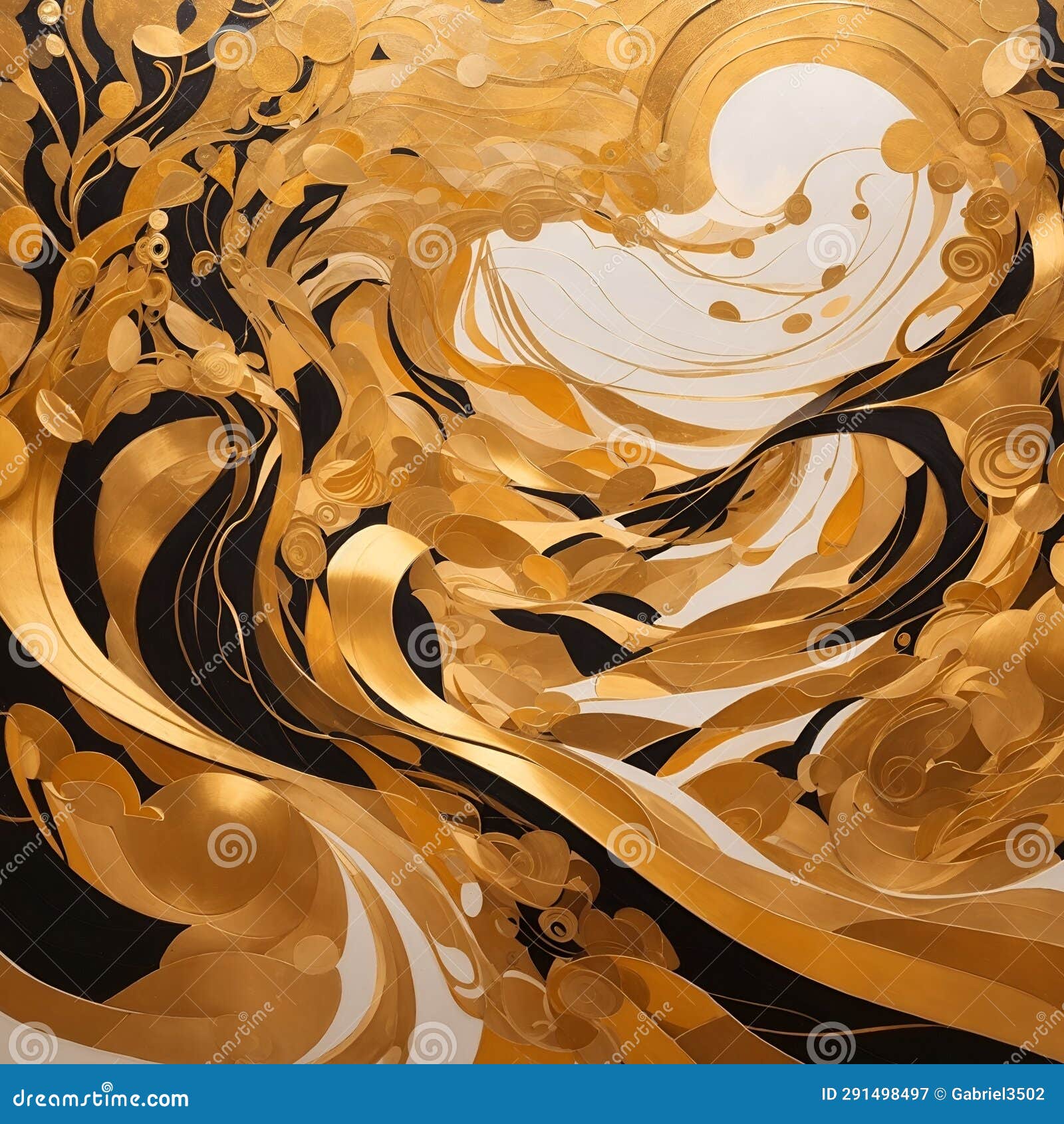 Abstract Art in Prosperity Colors Stock Illustration - Illustration of ...