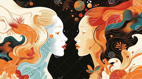 Intertwined Souls an Artistic Exploration of Connection that is Both ...