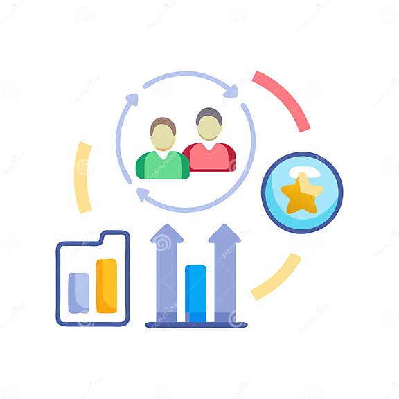 Engaging Client Retention Metrics Icon Stock Vector - Illustration of ...