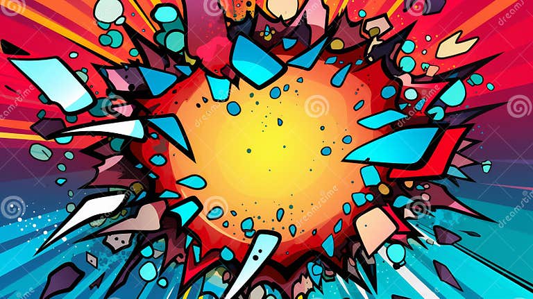 Engaging Comic Panel with Vibrant Colors and Dynamic Speech Bubbles for ...