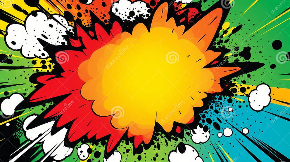 Engaging Comic Panel with Vibrant Colors and Dynamic Speech Bubbles for ...