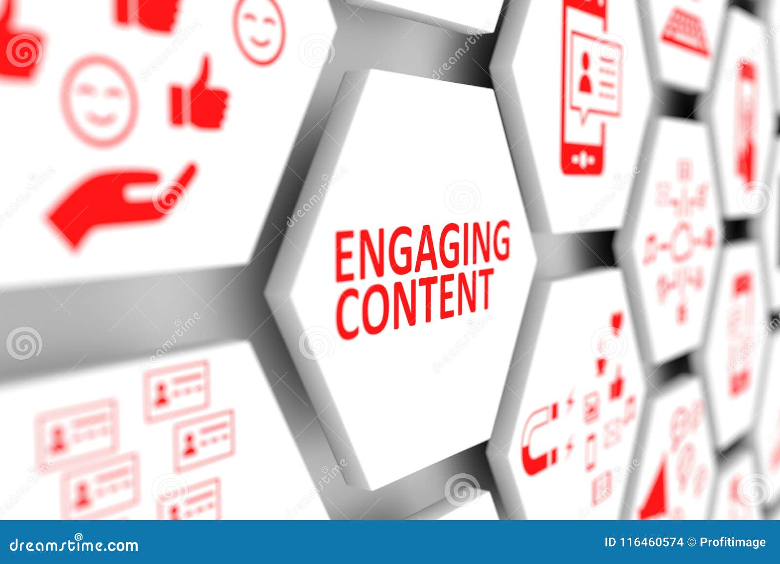 Engaging content concept stock illustration. Illustration of social ... Engaging content concept stock illustration. Illustration of social ...
