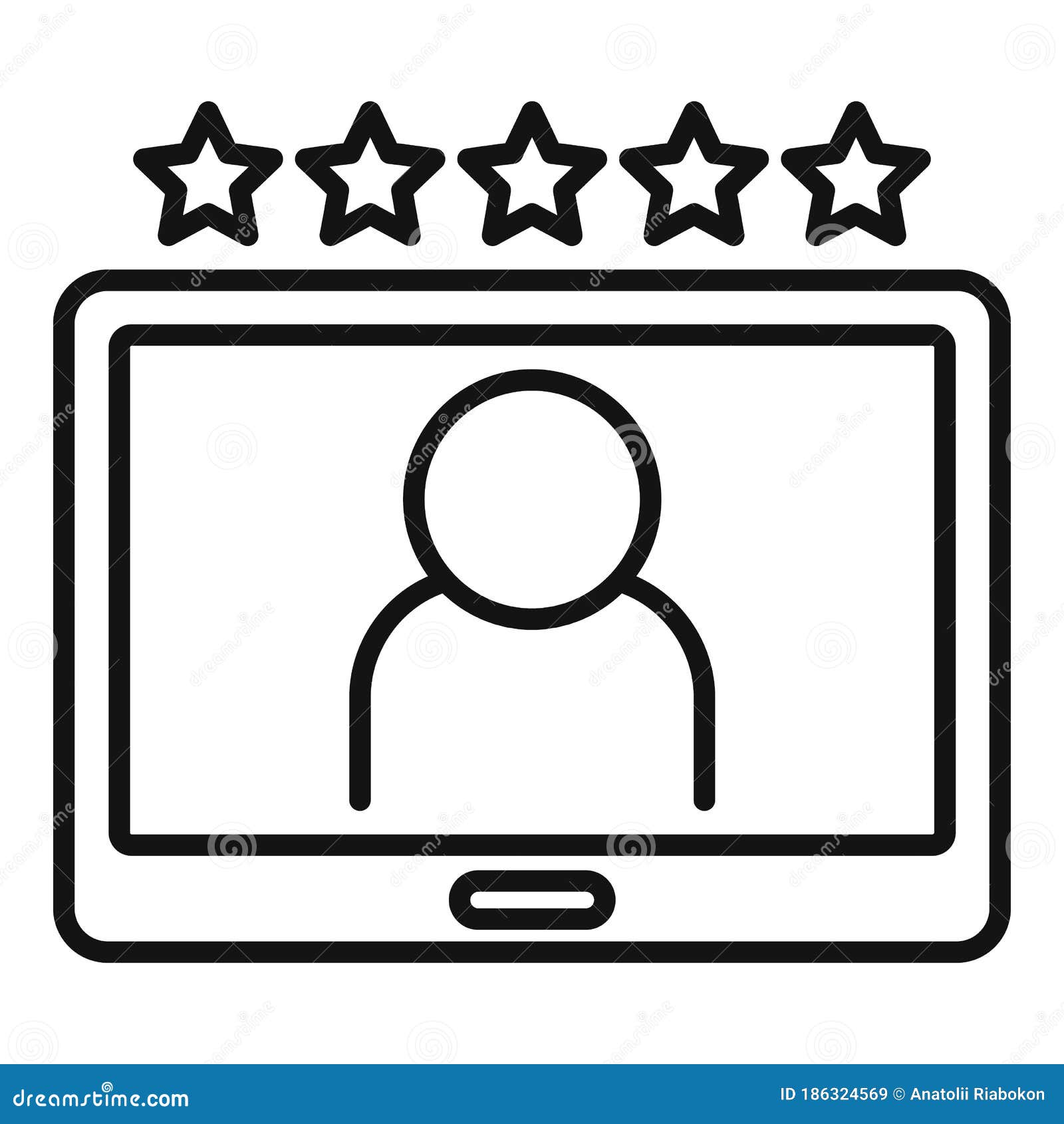 Engaging Content Icon, Outline Style Stock Vector - Illustration of ...