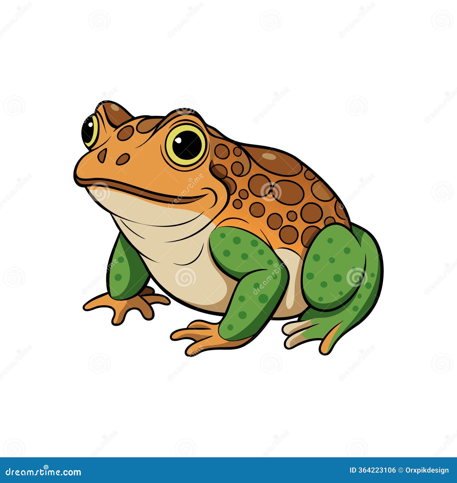 Endemic Toad Coloring Page For Kids Royalty-Free Stock Photography ...