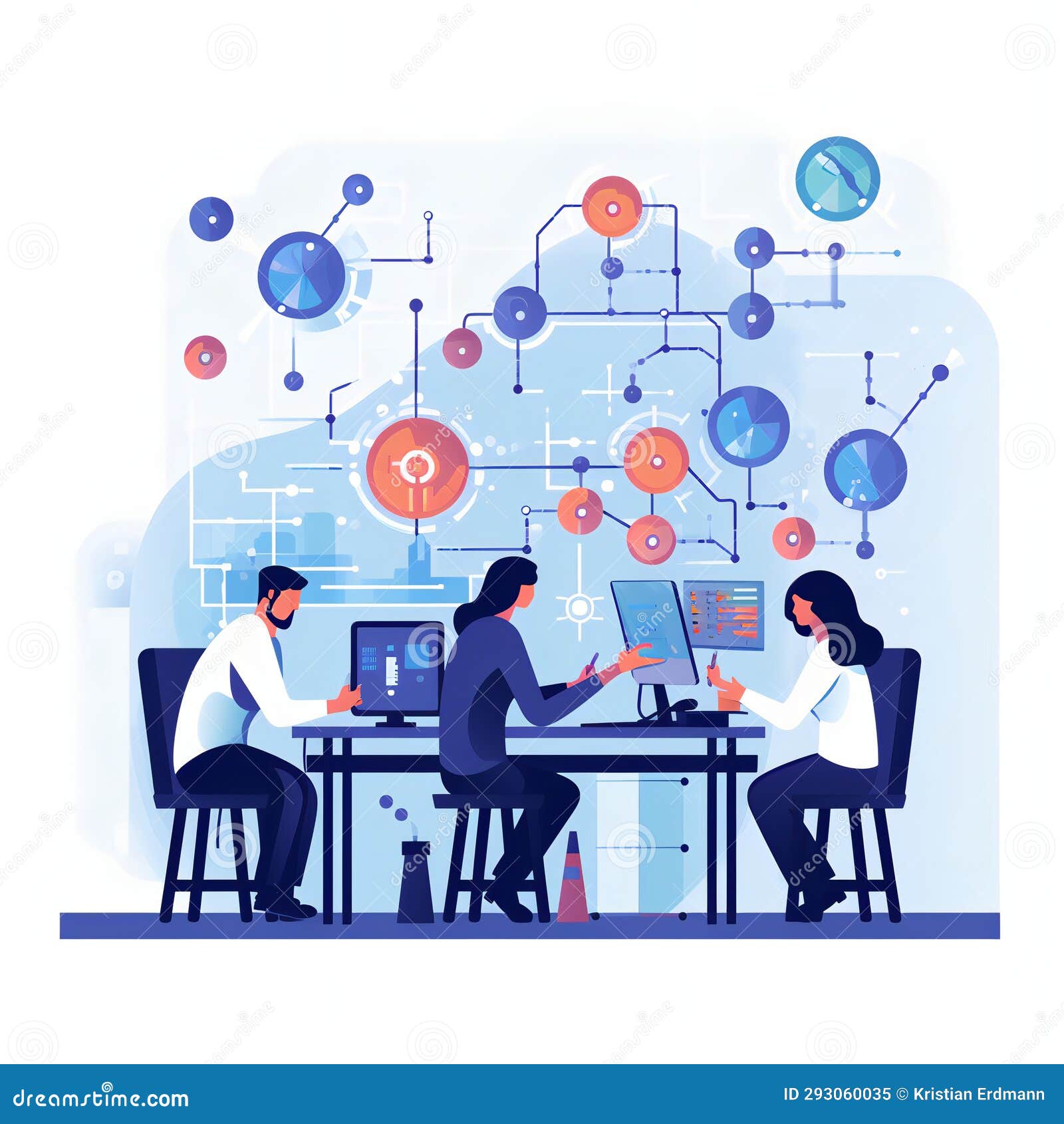 Innovative Minds at Work: a Scientific Exploration Team Stock ...