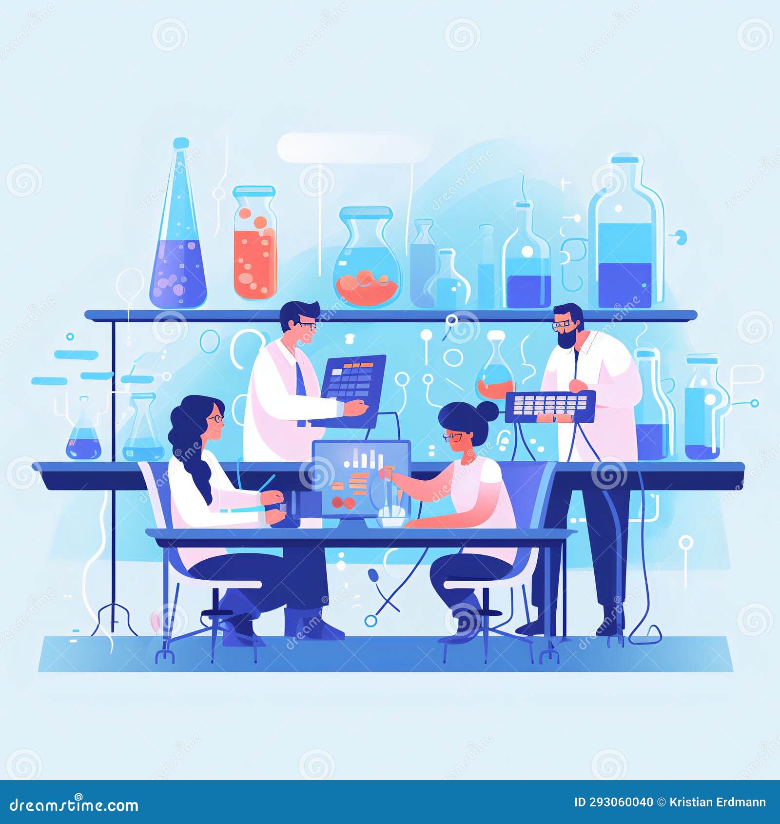 Innovative Minds at Work: a Scientific Exploration Team Stock ...