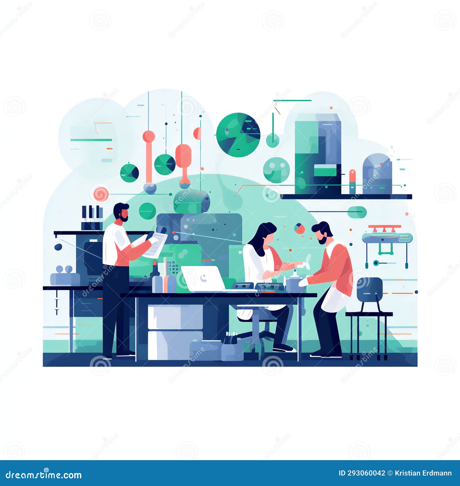 Innovative Minds at Work: a Scientific Exploration Team Stock ...