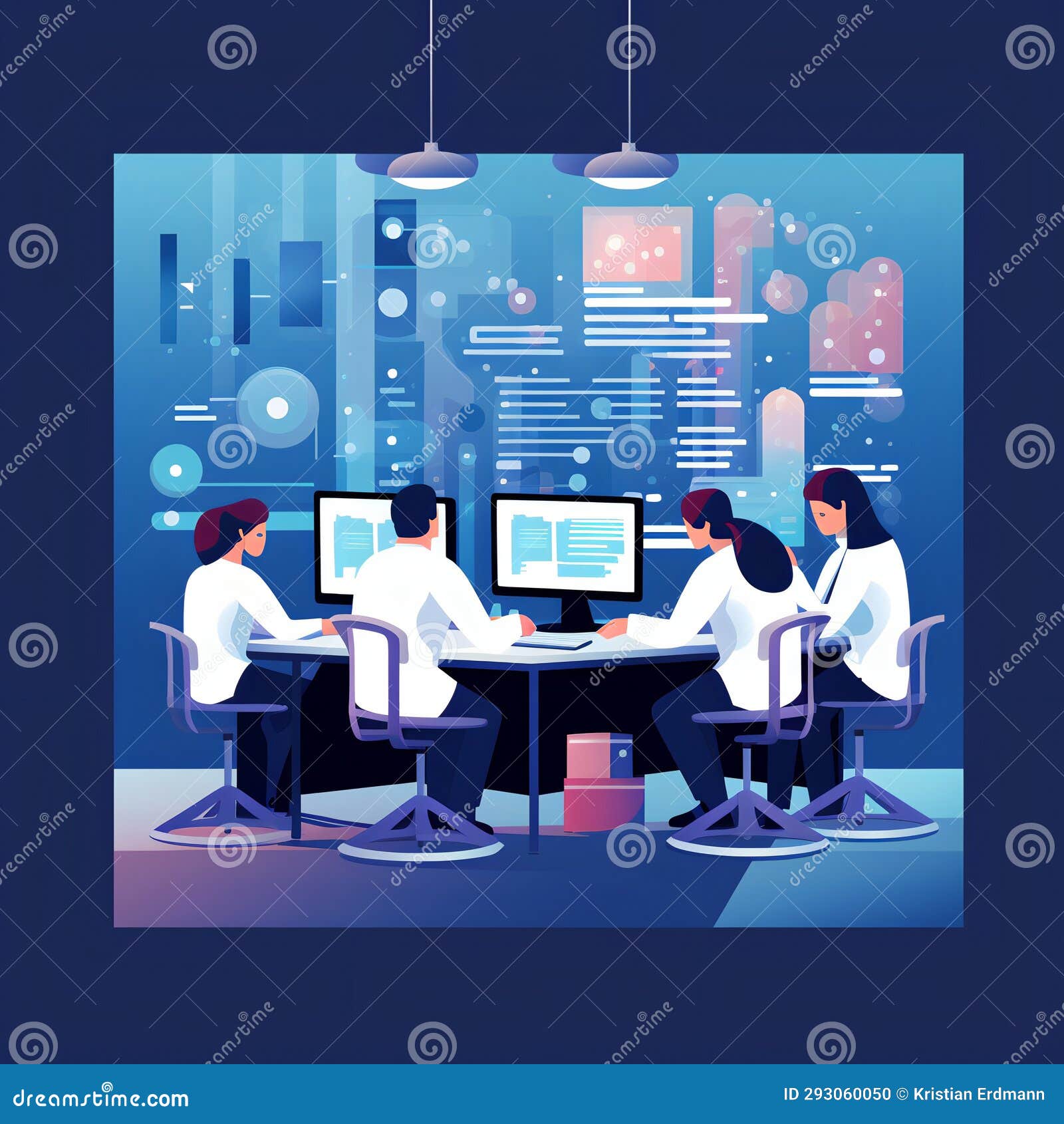 Innovative Minds at Work: a Scientific Exploration Team Stock ...