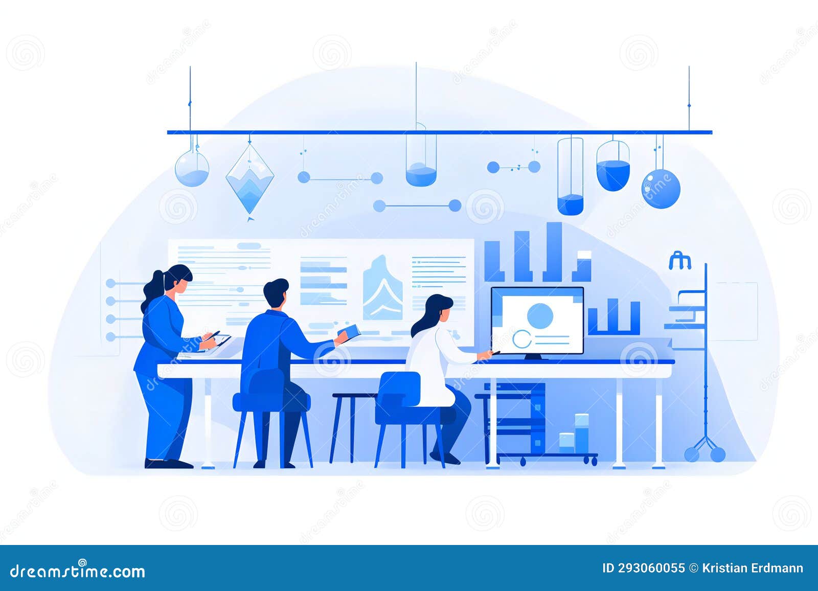 Innovative Minds at Work: a Scientific Exploration Team Stock ...