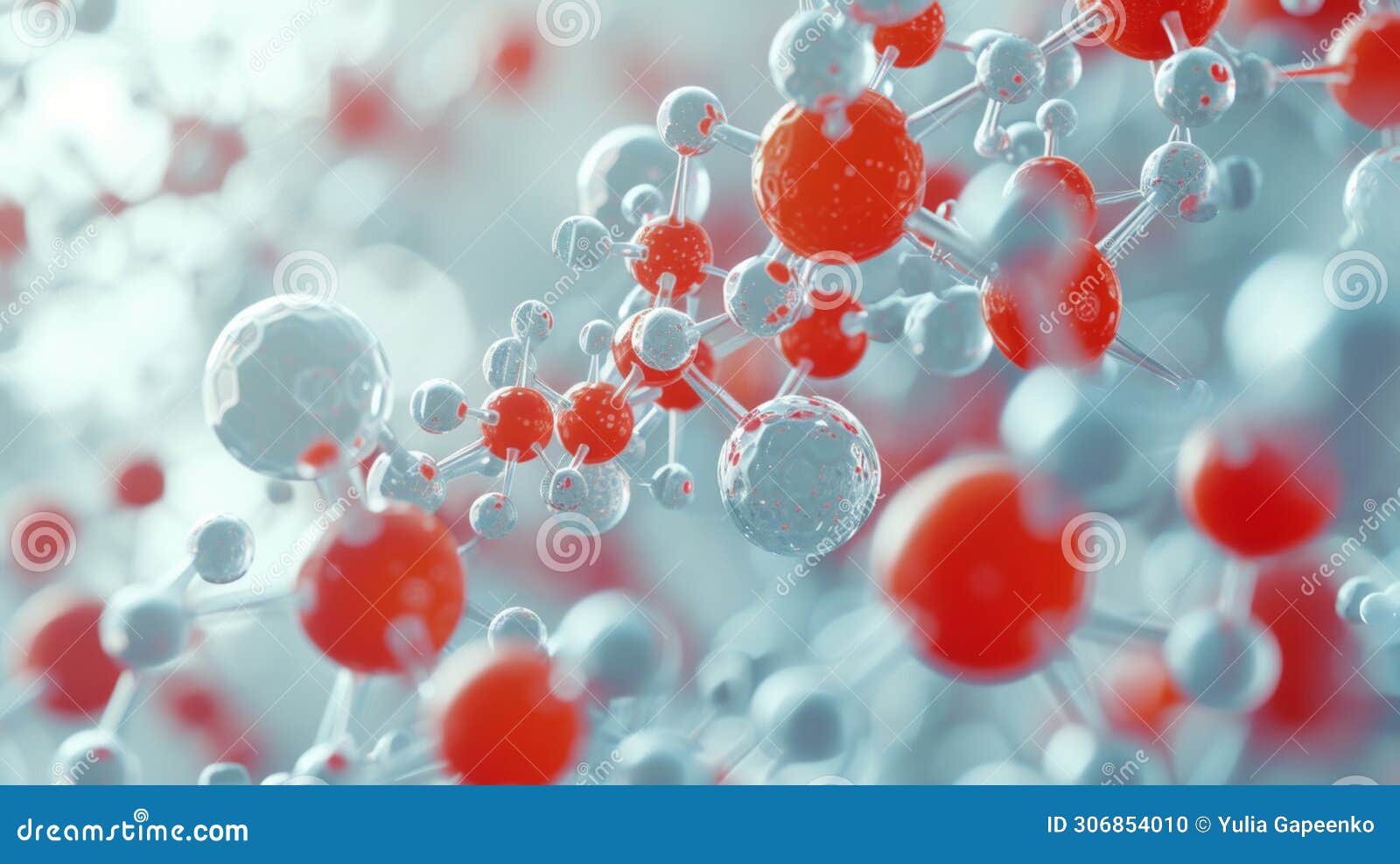 Engaging Image of Abstract Molecular Structures on a Simple Backdrop ...