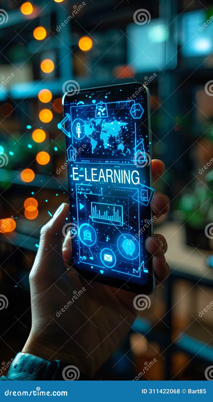 Engaging in Online Learning Individual Accessing E-Learning Platform ...