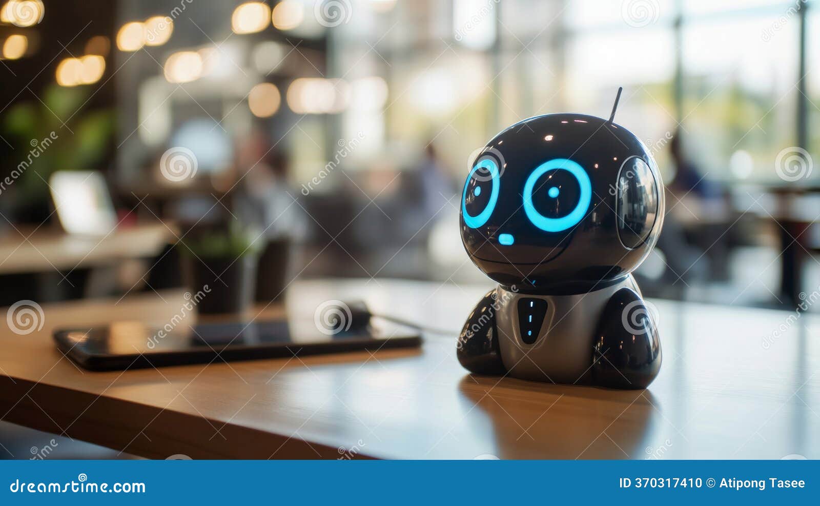 Social Companion Robots Isolated Cartoon Vector Illustrations ...