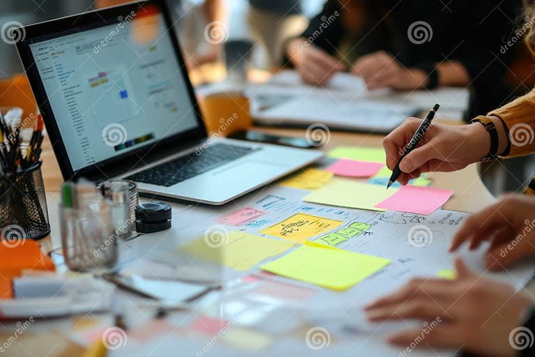 Engaging Team Collaboration on Digital Project with Sticky Notes and ...