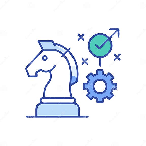 Corporate Strategy Visual Representation Stock Vector - Illustration of ...