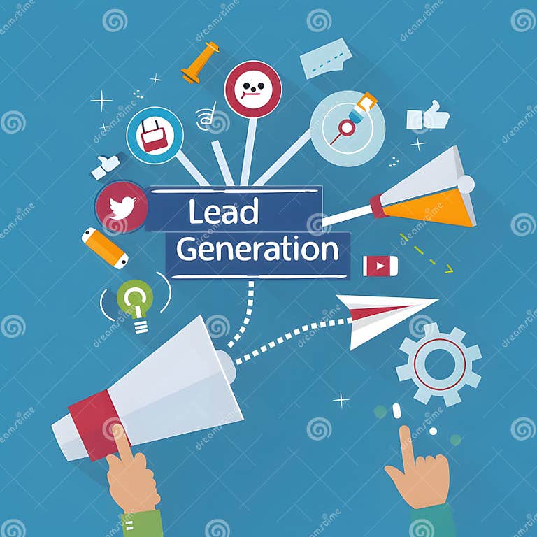 Engaging Visualization of Lead Generation Concepts, Ai Generated Stock ...