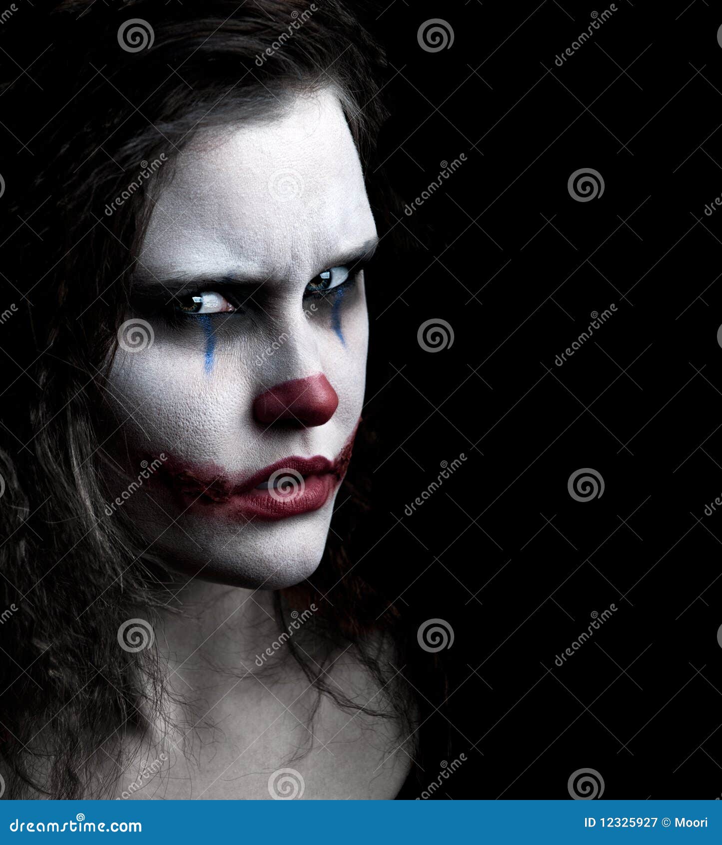 Enge clown stock afbeelding. Image of circus, vrees, gotisch - 12325927