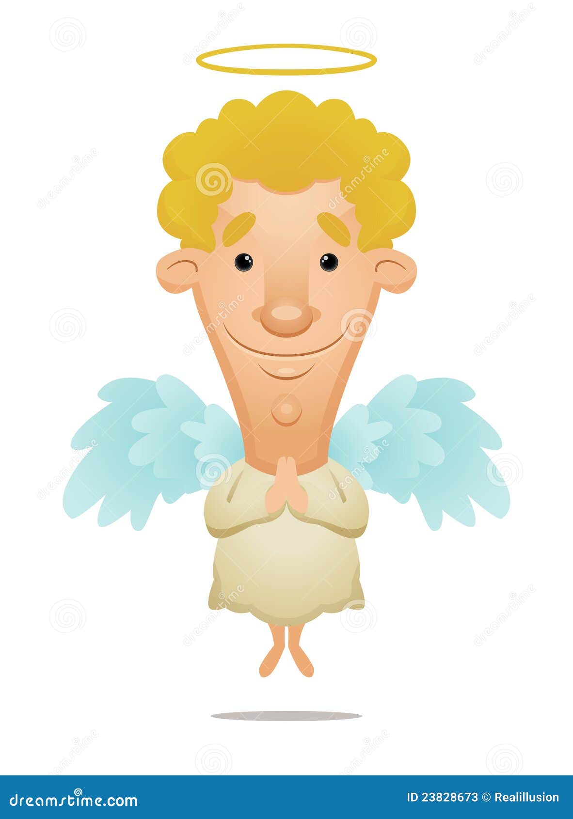 Engel vektor abbildung. Illustration von lächeln, kind - 23828673