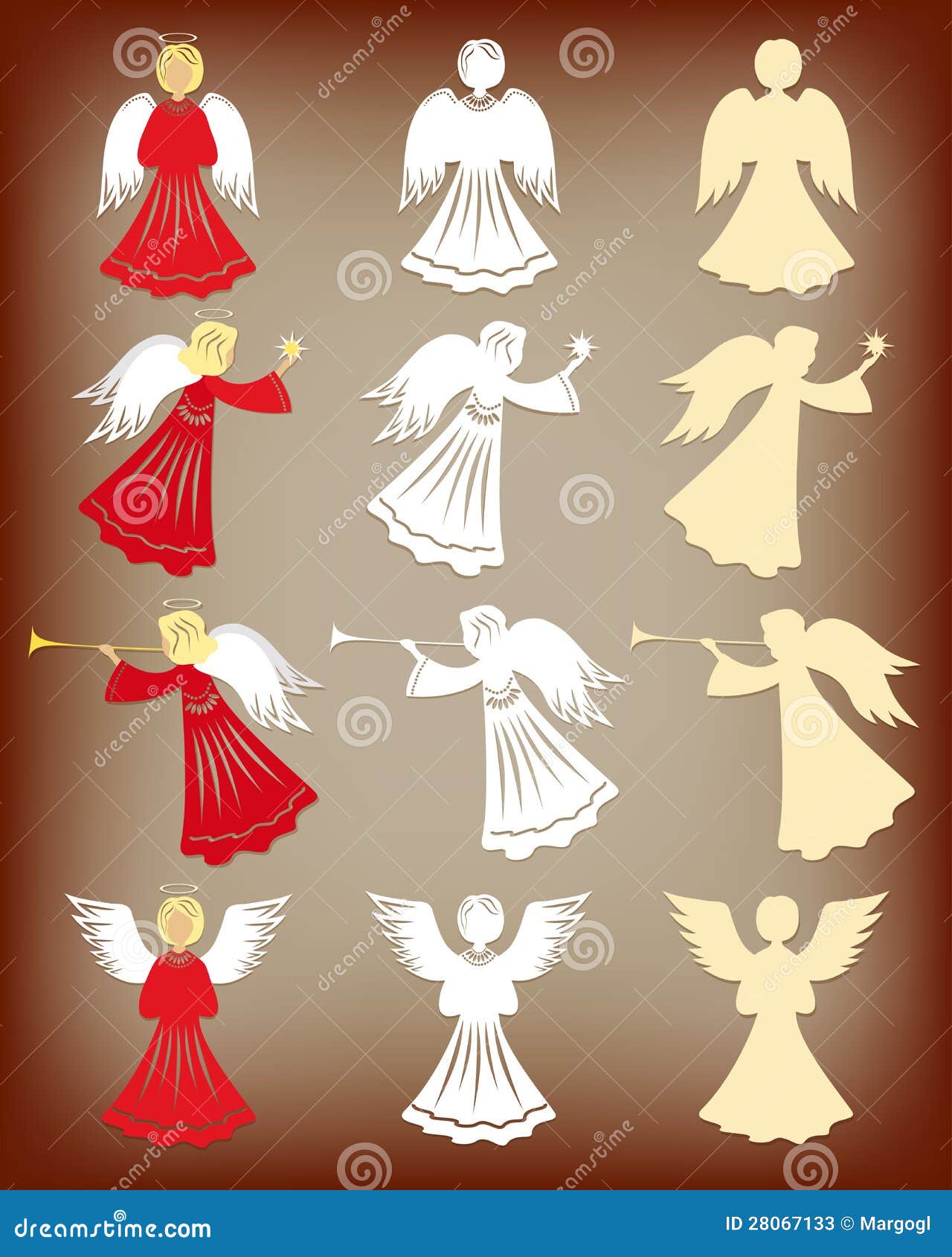 Engel vektor abbildung. Illustration von ätherisch, dekor - 28067133