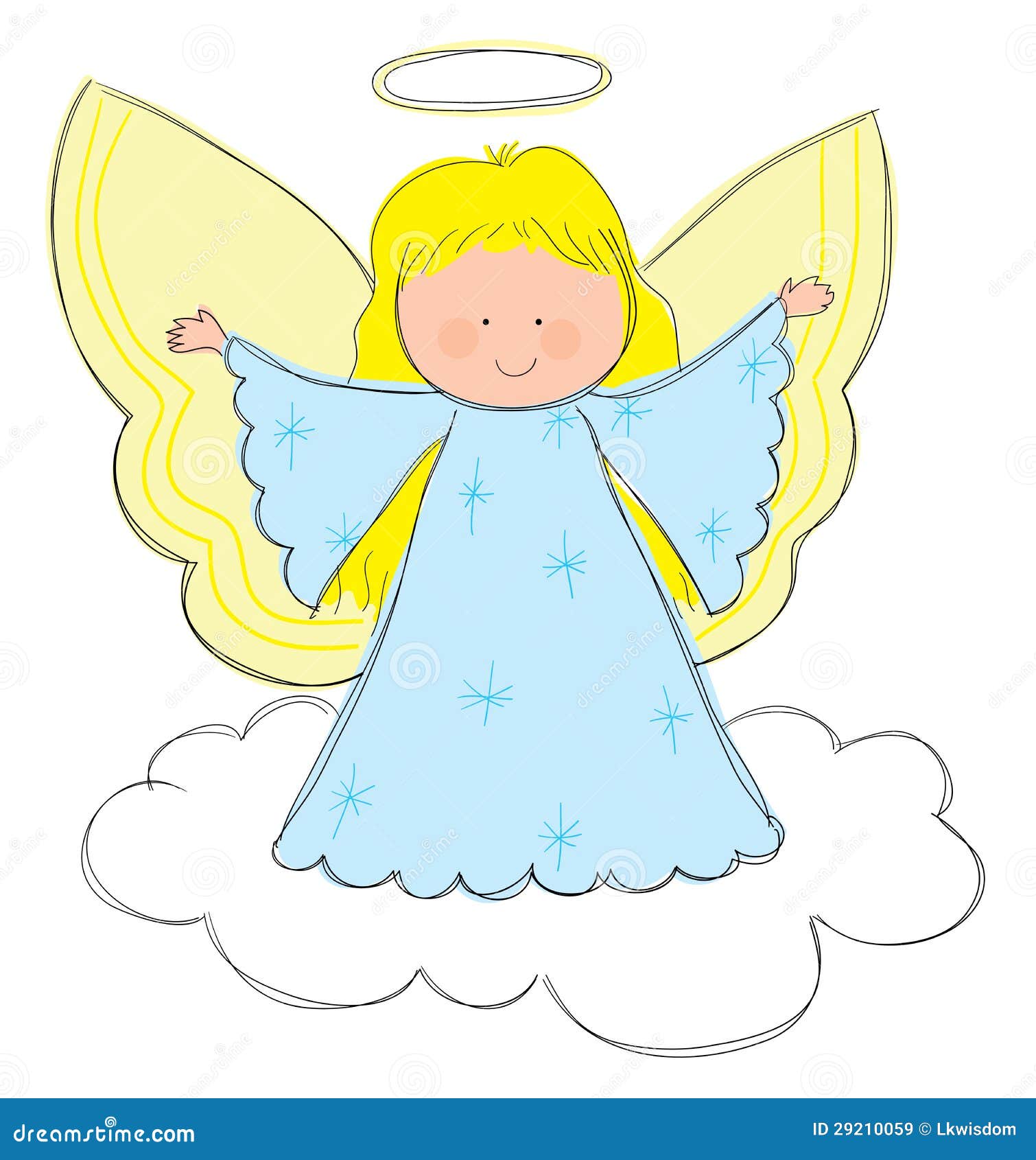 Engel vector illustratie. Illustration of vlieg, kroon - 29210059