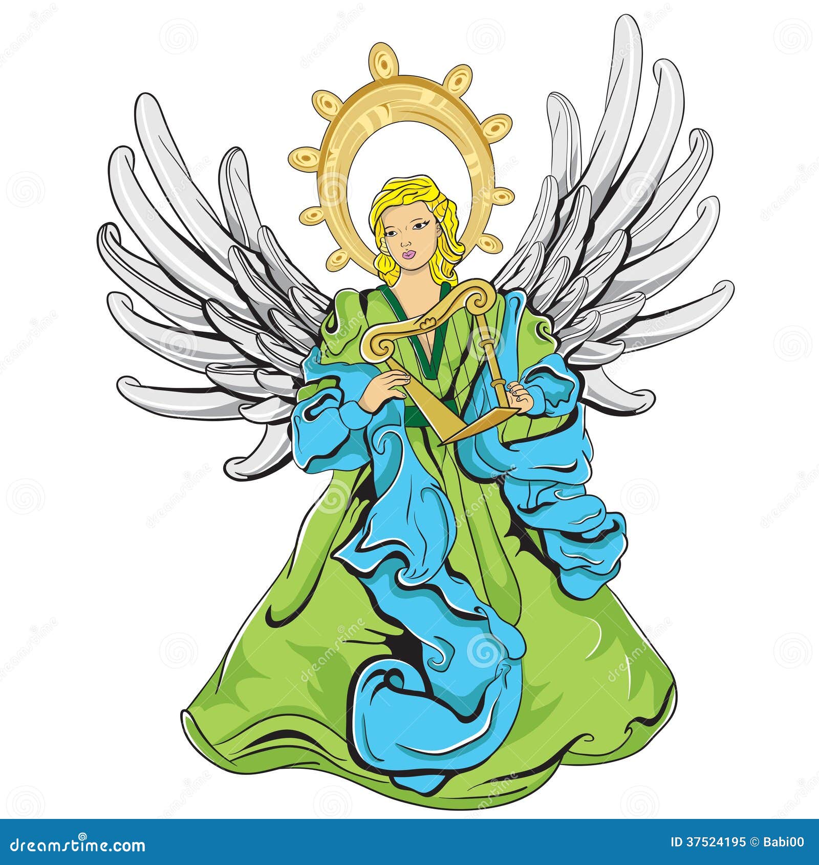 Engel vector illustratie. Illustration of viering, vlieg - 37524195