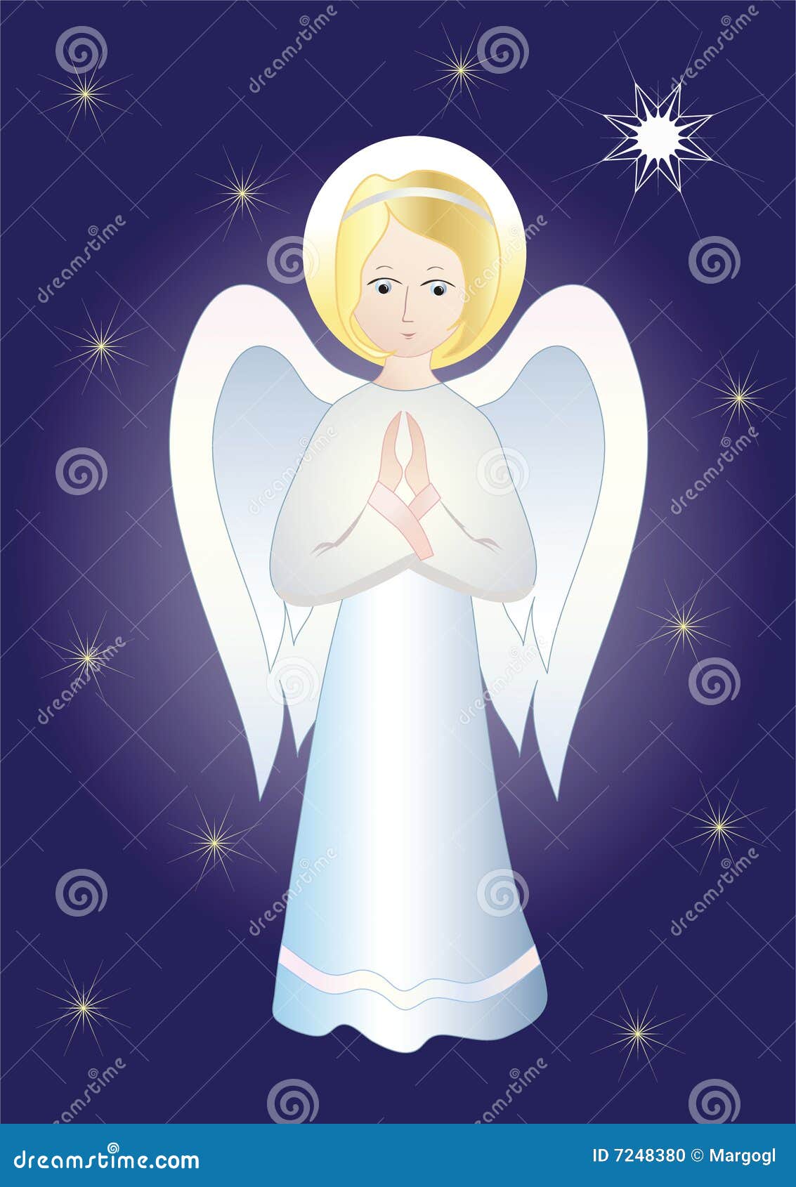 Engel vector illustratie. Illustration of veer, hemel - 7248380