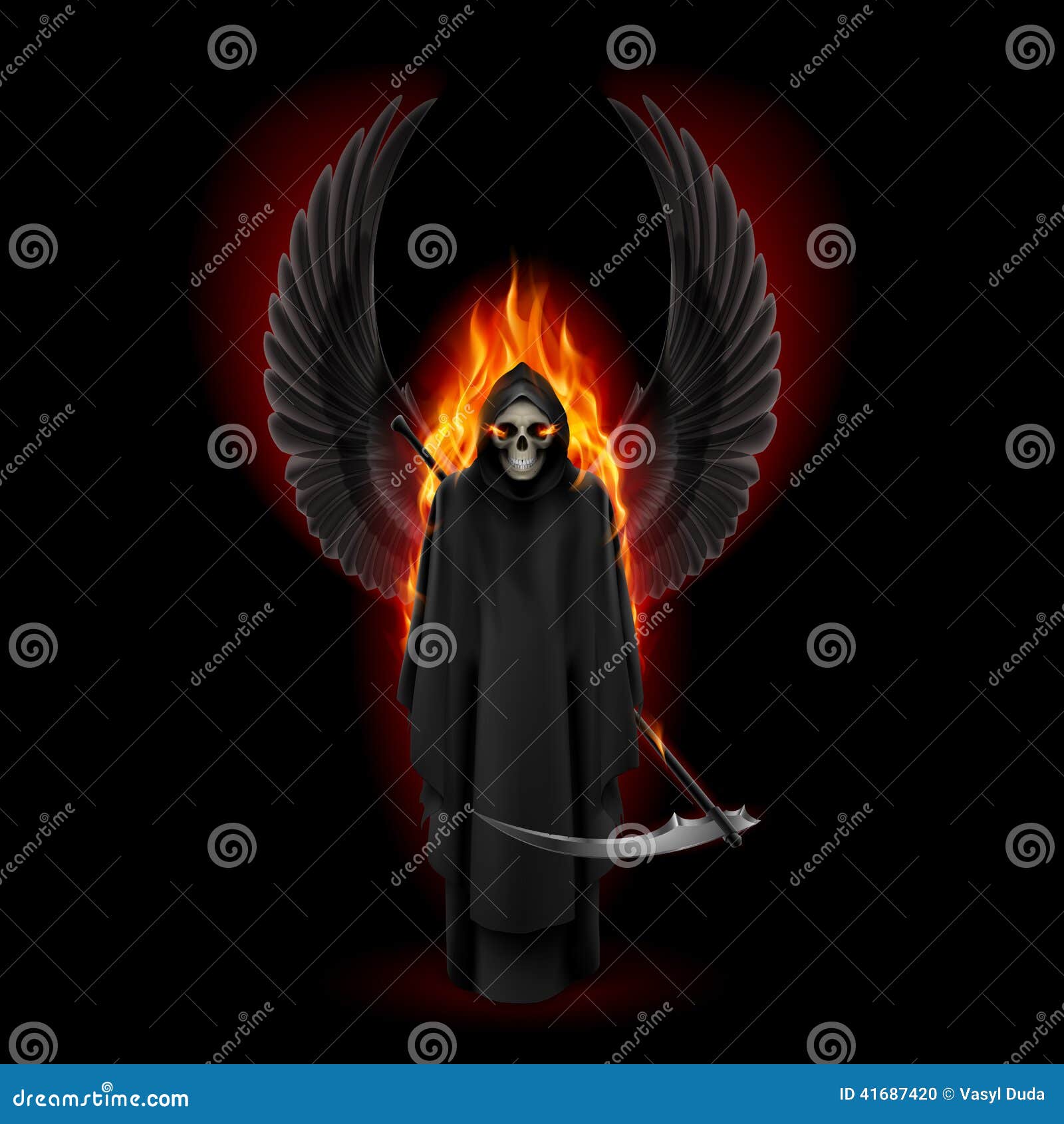 Todesengel stock abbildung. Illustration von engel, abbildung - 41687420