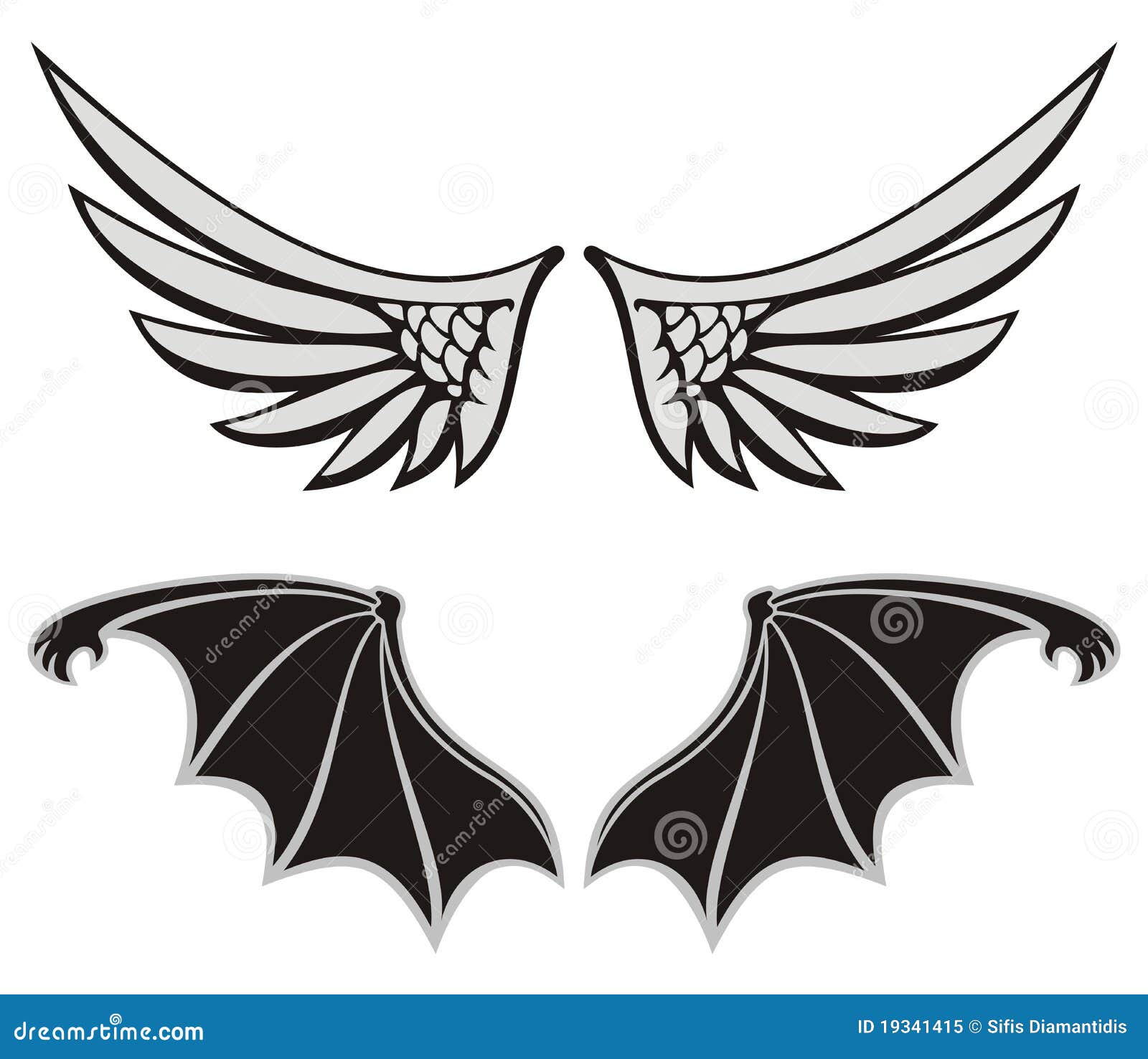 Engel Duivel Tattoos