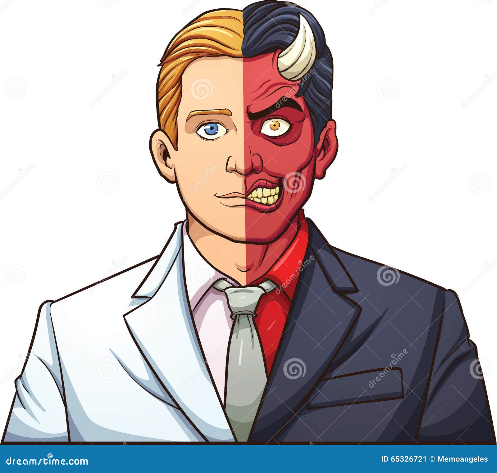 Engel en duivel vector illustratie. Illustration of donker - 65326721