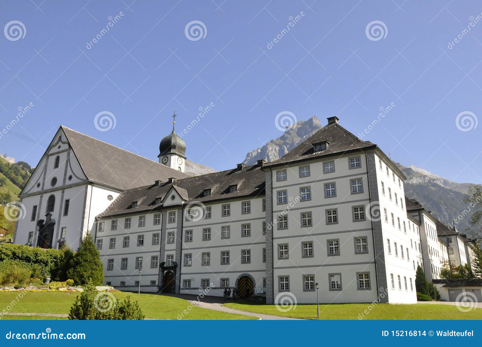 Engelberg Abbey, Switzerland Stock Photo - Image of engelberg, munch ...