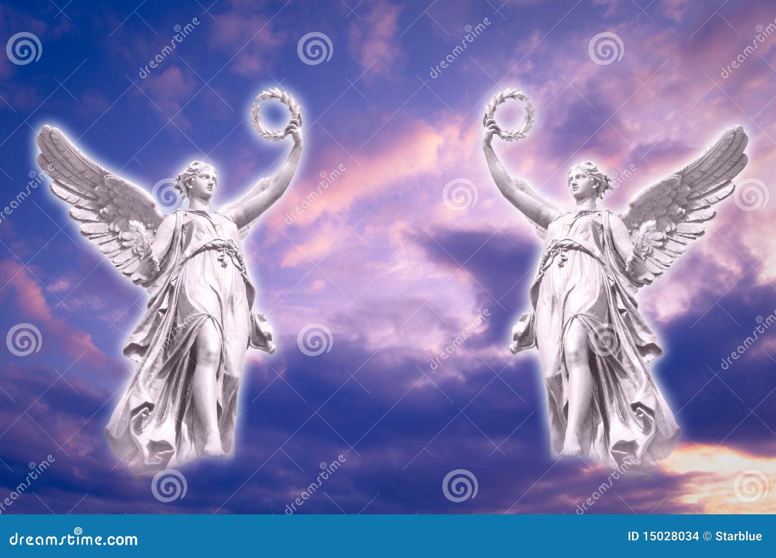 Engelen stock foto. Image of boodschappers, mystiek, hemel - 15028034