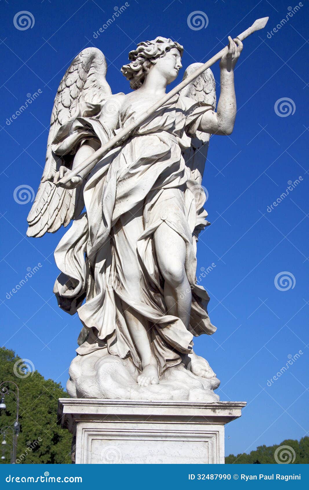 Engelen in Rome stock foto. Image of monument, architectuur - 32487990