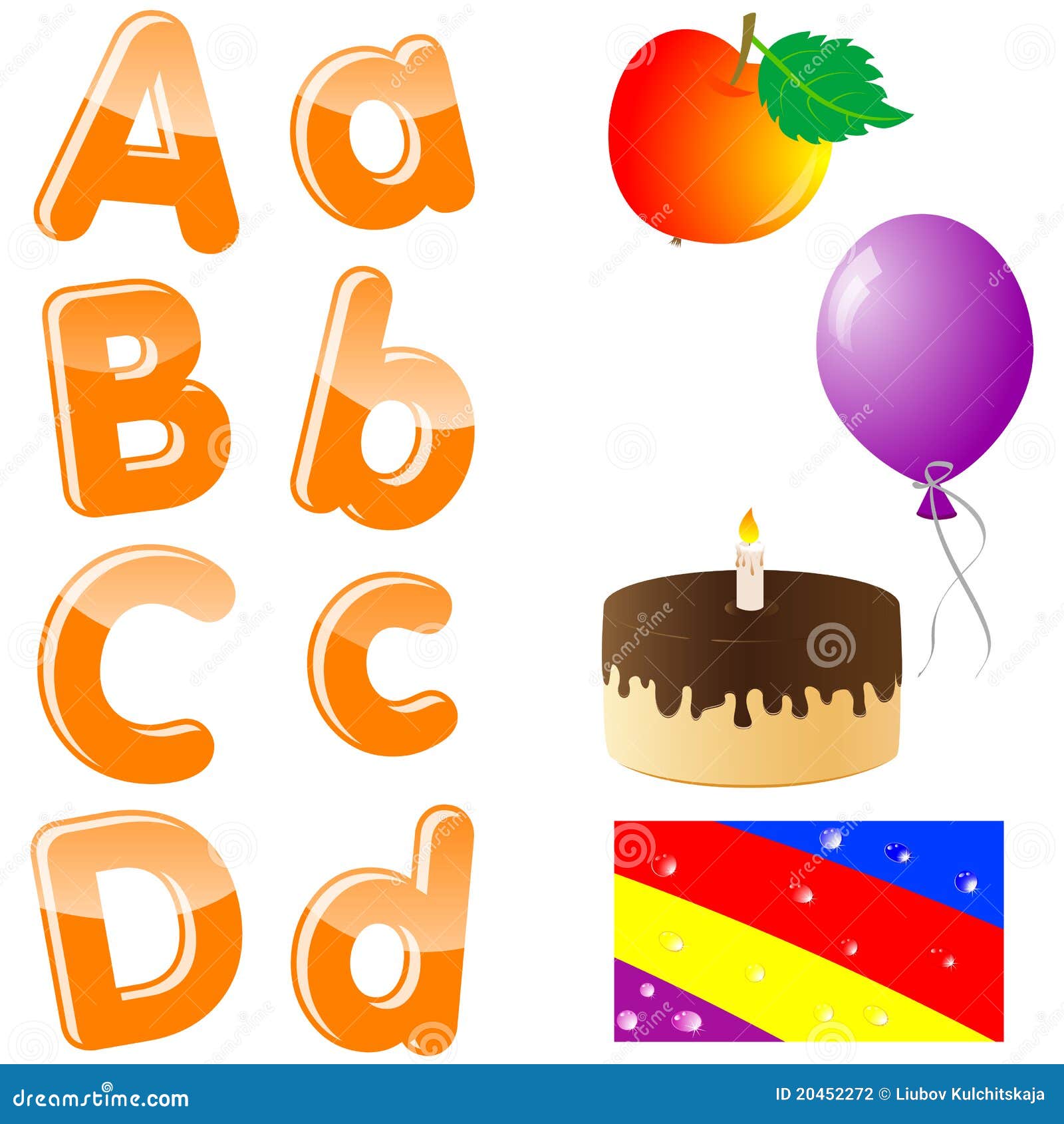 Engels alfabet. vector illustratie. Illustration of voorwerp - 20452272