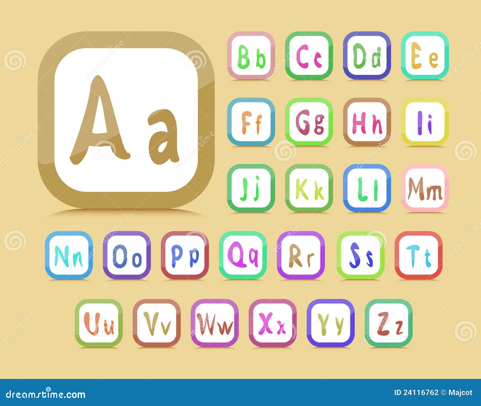 Engels alfabet vector illustratie. Illustration of reeks - 24116762