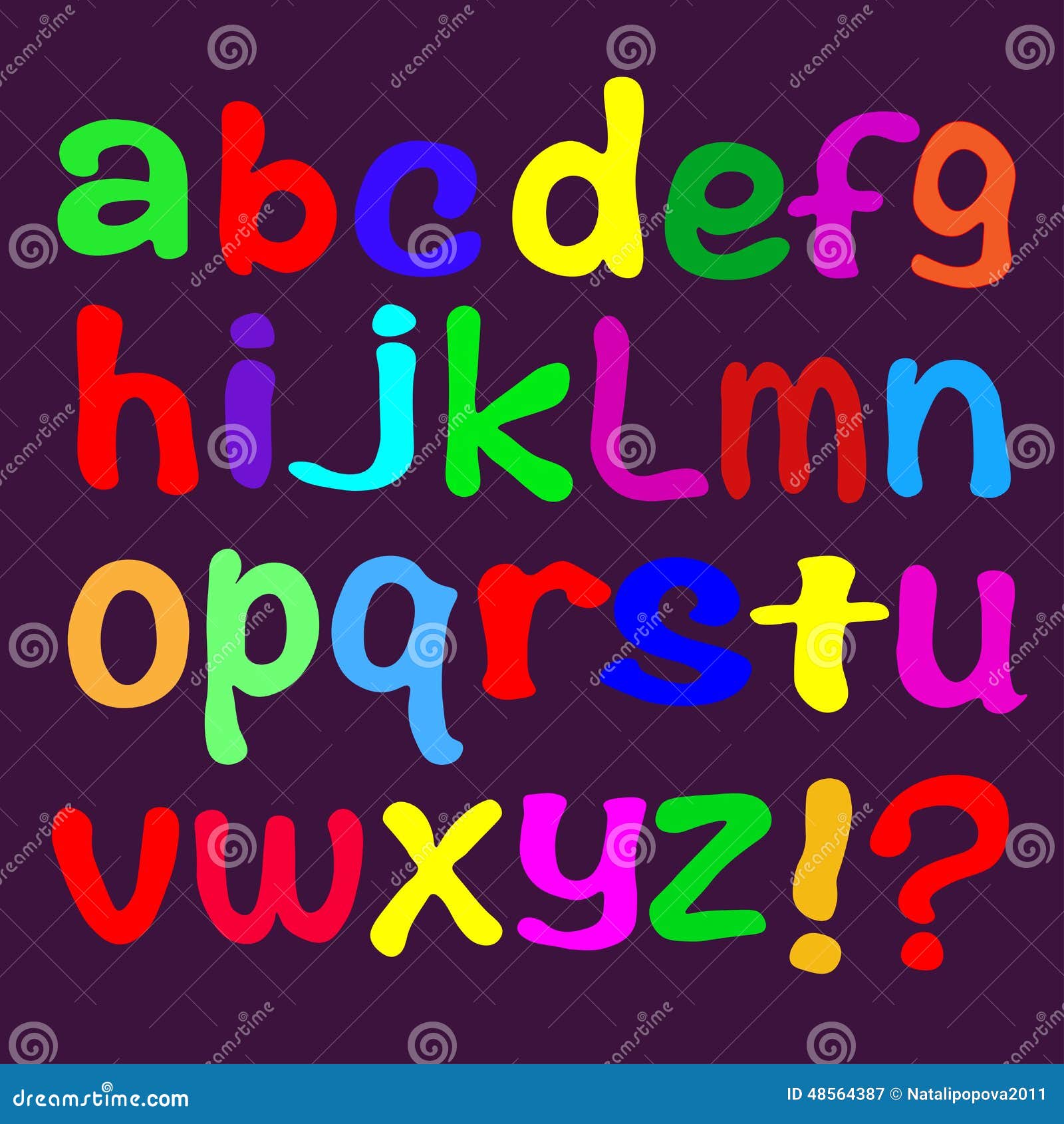 Engels alfabet vector illustratie. Illustration of beeldverhaal - 48564387