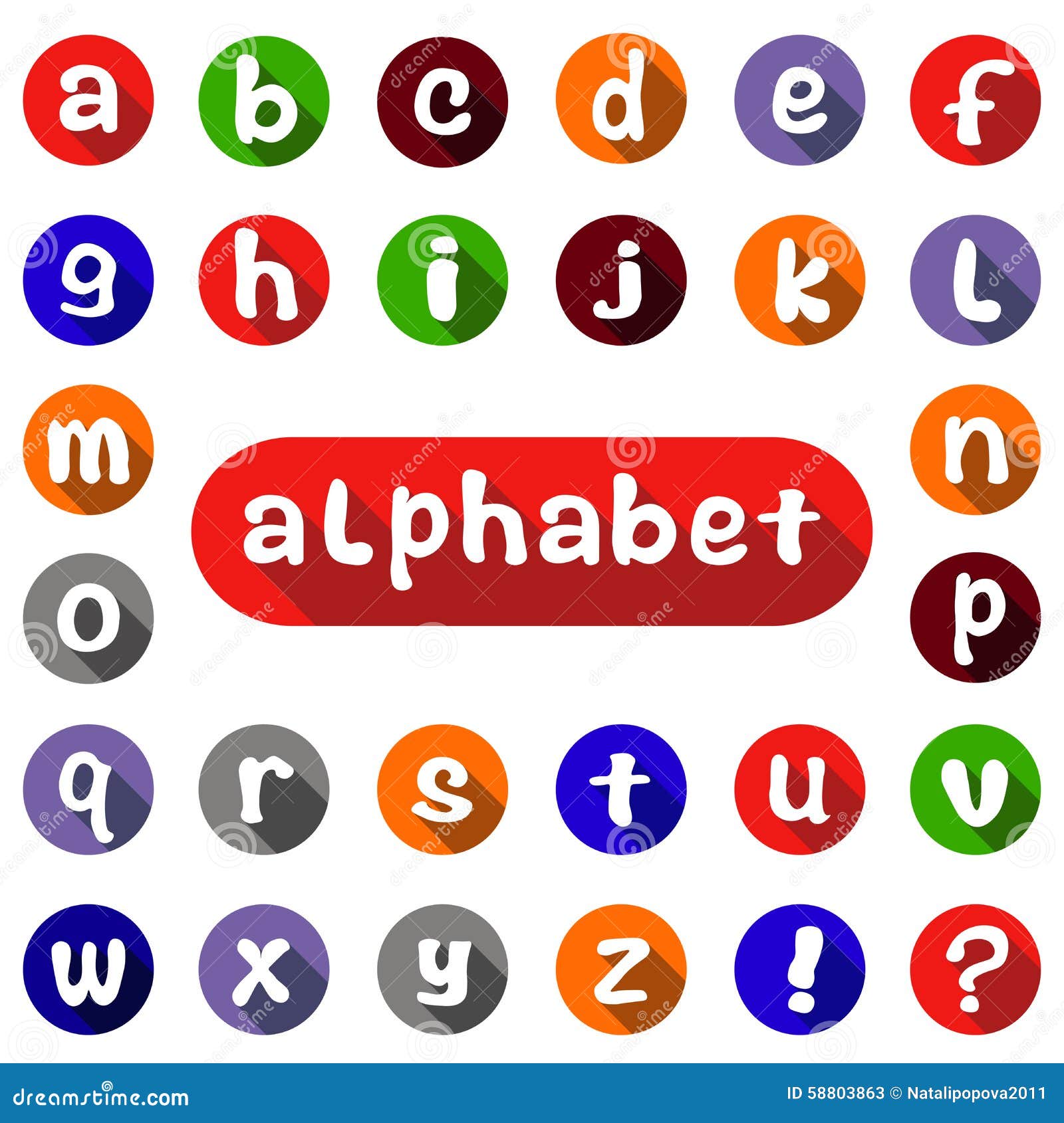 Engels alfabet vector illustratie. Illustration of vlak - 58803863