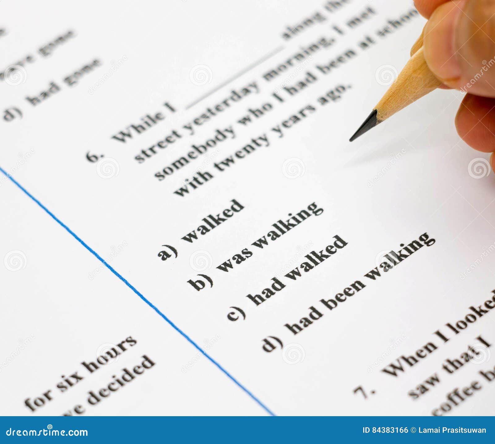 Engels examenblad stock foto. Image of tijd, keus, blad - 84383166